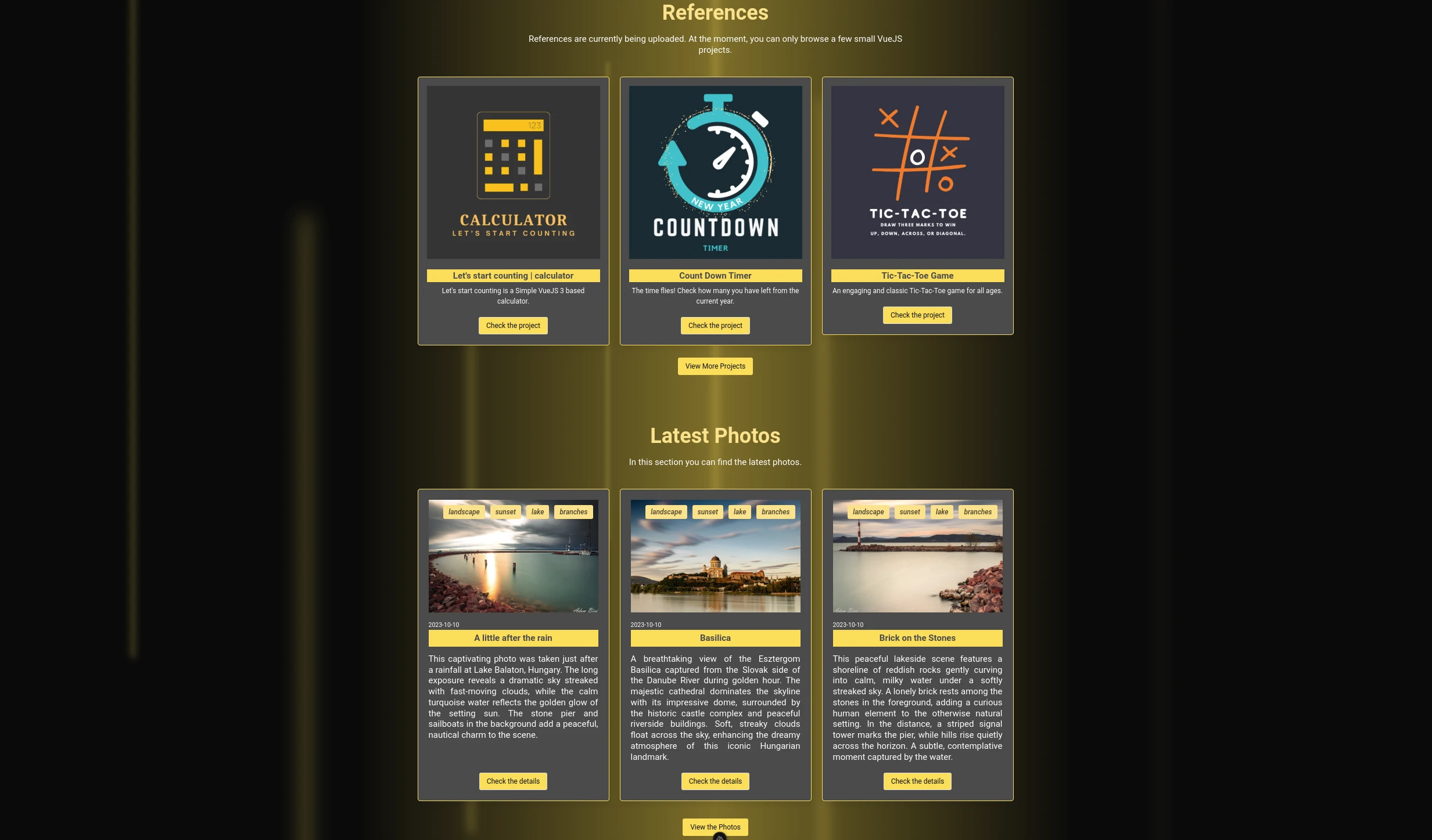 Home · Adam Biro's Full-Stack Developer & Photographer website